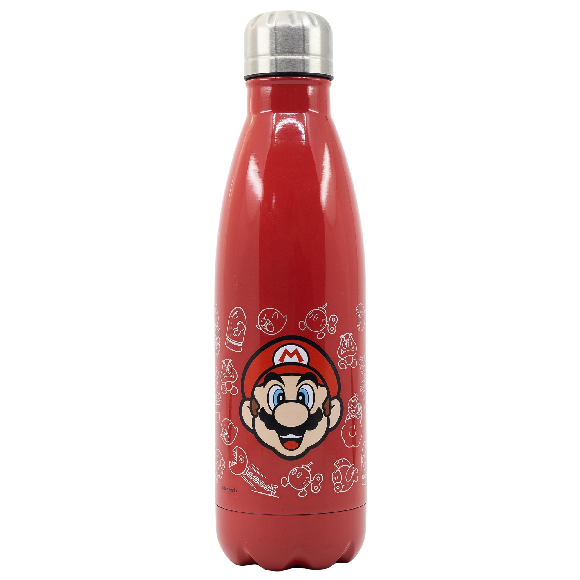 Super Mario - Metal Flaske - Rød - 780 ML – Geekd