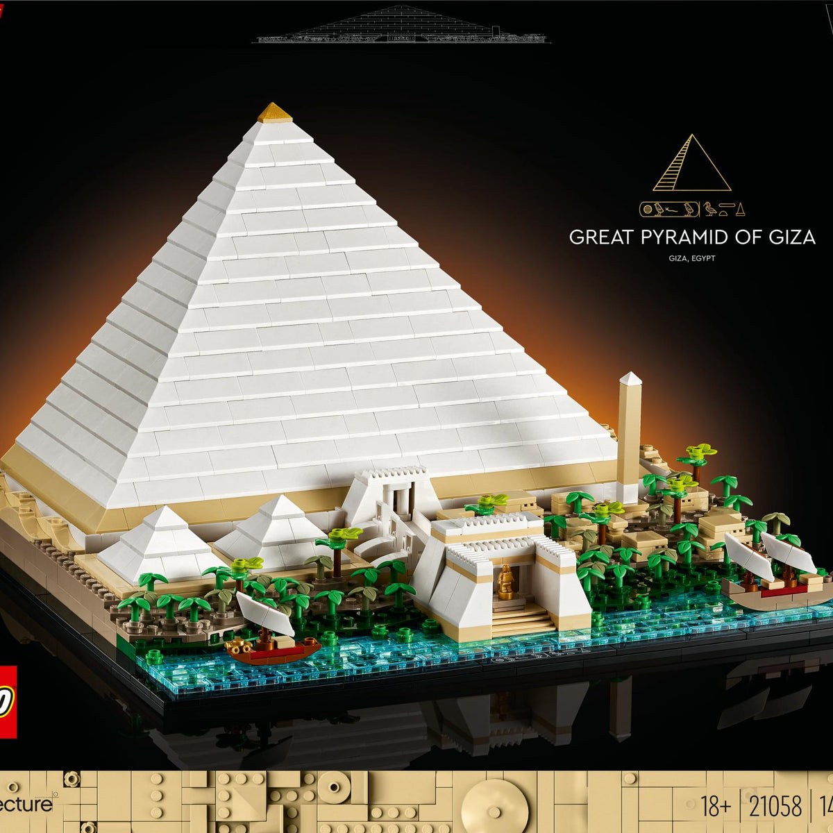 LEGO® Architecture Great Pyramid of Giza (21058) – Historisk mesterværk ...