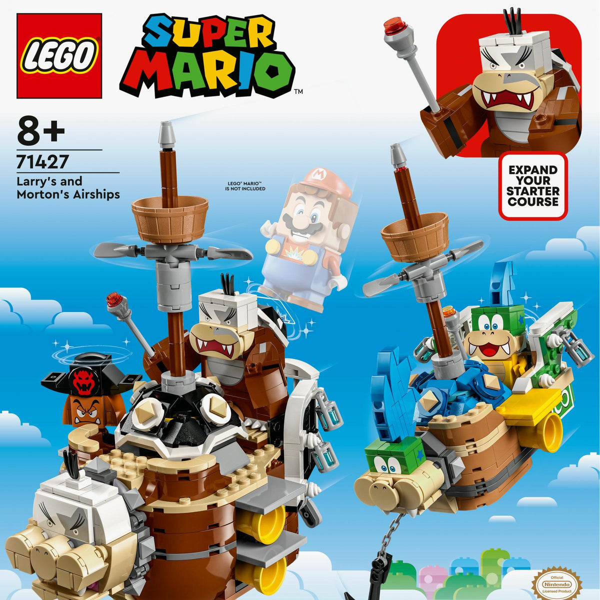 LEGO Super Mario Larry og Mortons Luftskibe – Udvidelsessæt | Geekd.dk