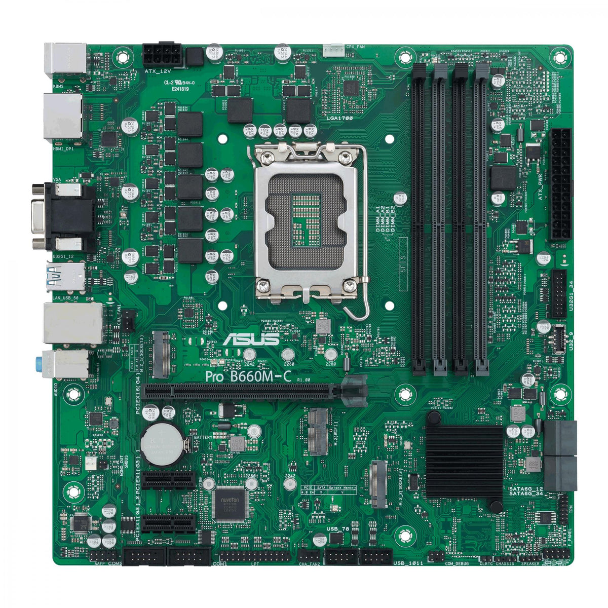 ASUS PRO B660M-C-CSM (mATX, B660, LGA 1700, DDR5) – Geekd