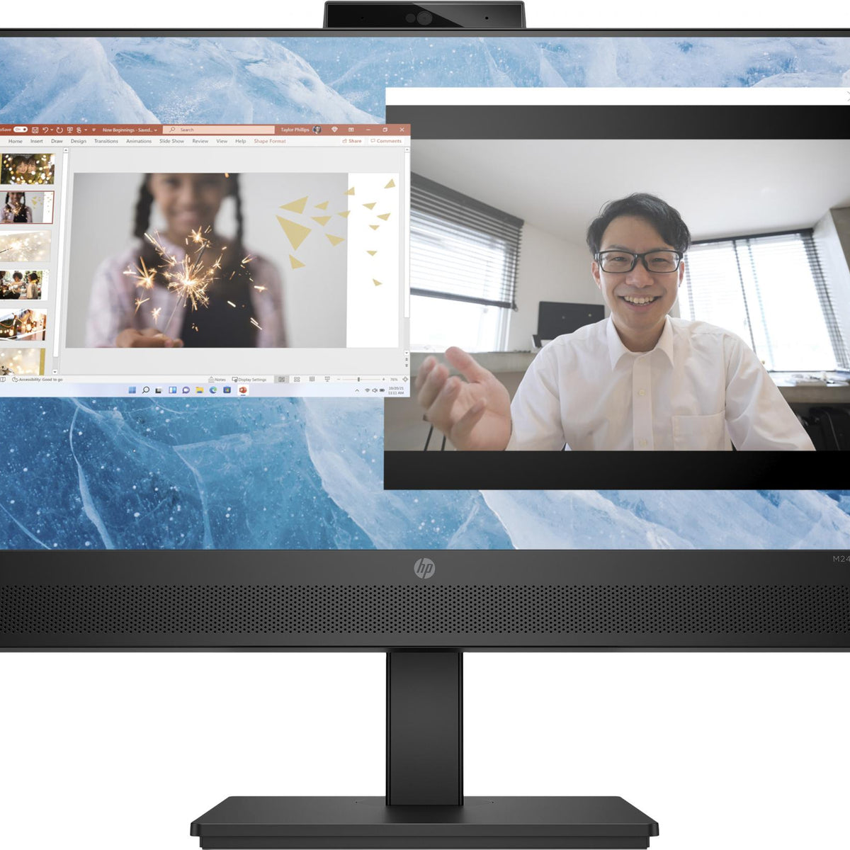 HP M24m Conferencing Monitor 24 1920 x 1080 (Full HD) HDMI DisplayPort ...