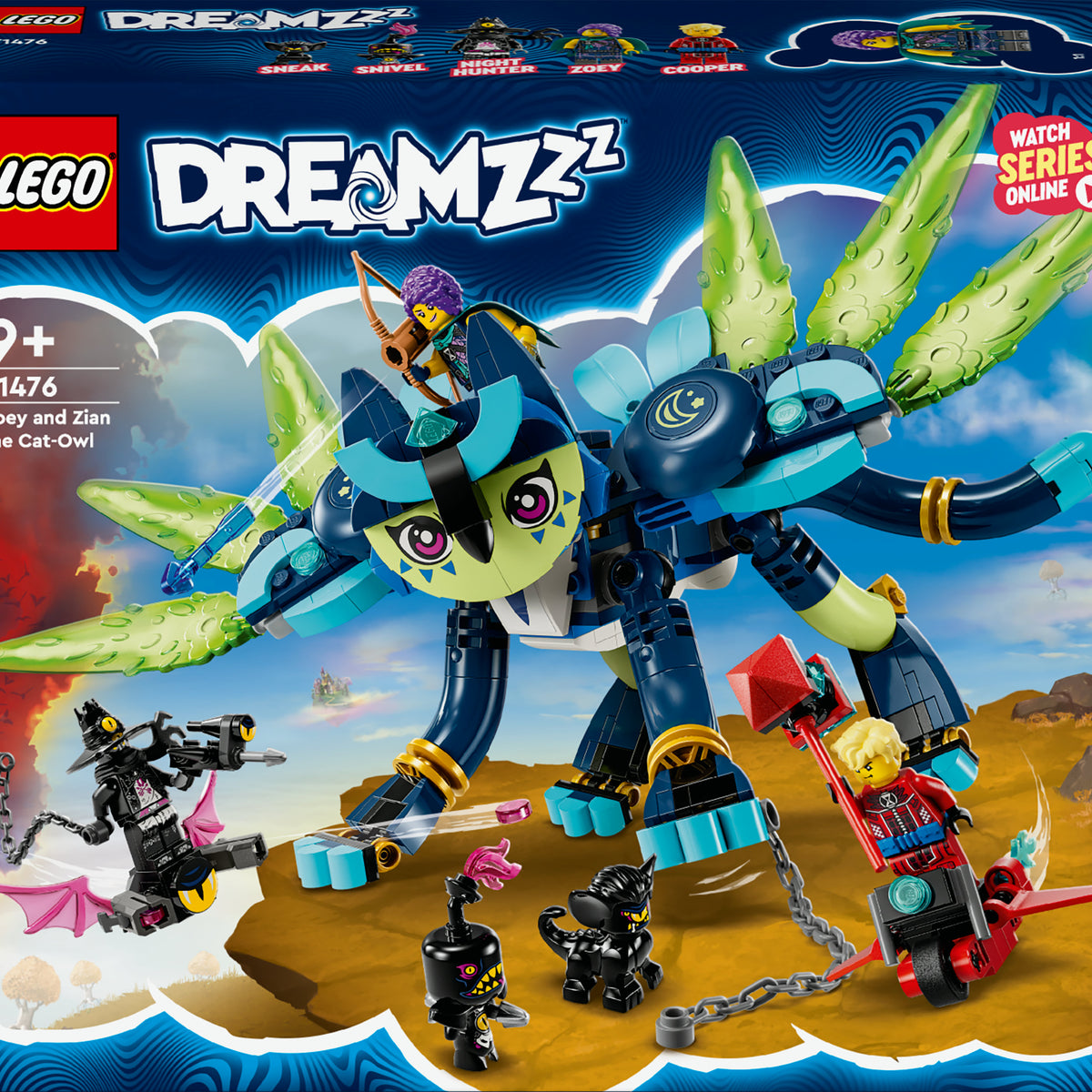 LEGO 71476 DREAMZzz Zoey and Zian kat uglen – Geekd