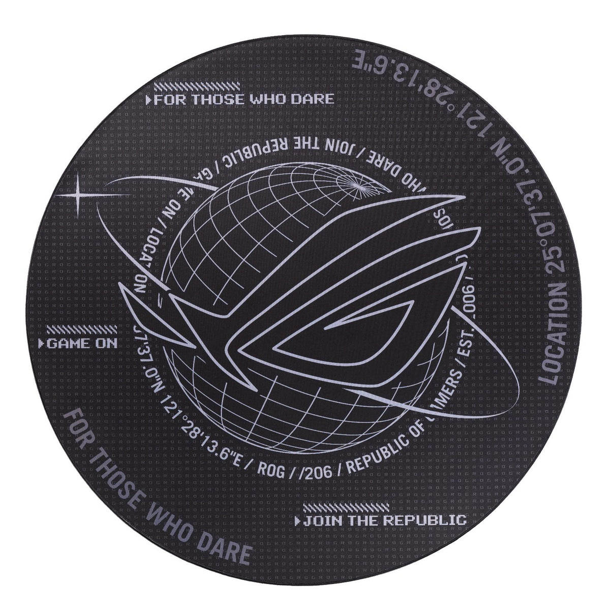 ASUS ROG Cosmic Mat - 117 cm diameter floor mat for gaming/office chai ...
