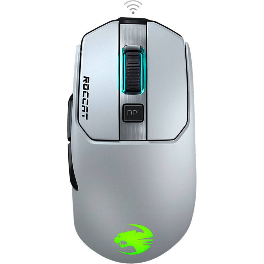 Roccat Kain 202 AIMO Hvid RGB Trådløs Gaming Mus – Geekd
