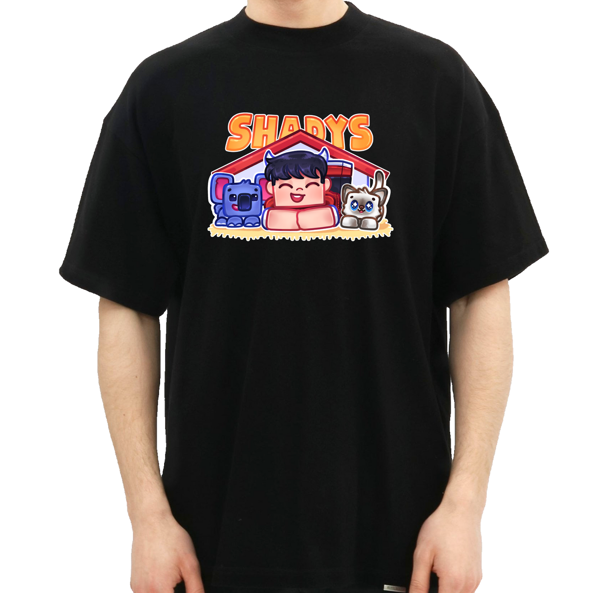 Shadys Kæledyr Tee - Sort | Få det sejeste ShadysMC Merch! | Geekd.dk