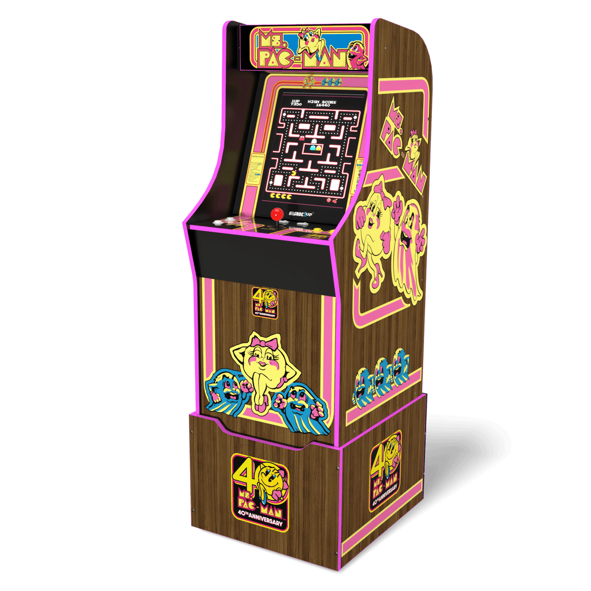 ARCADE 1 UP MS. PAC-MAN 40TH ANNIVERSARY ARCADE MACHINE – Geekd