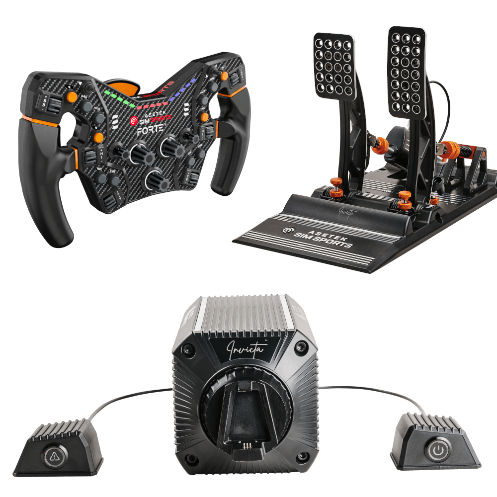Asetek Invicta™ Bundle Komplet Sim Racing Kit – Geekd