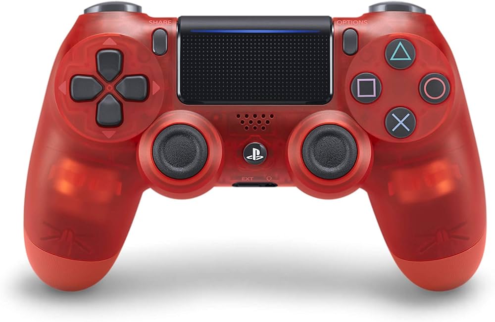 Dualshock Trådløs controller PS4 - Gennemsigtig Rød - OEM – Geekd