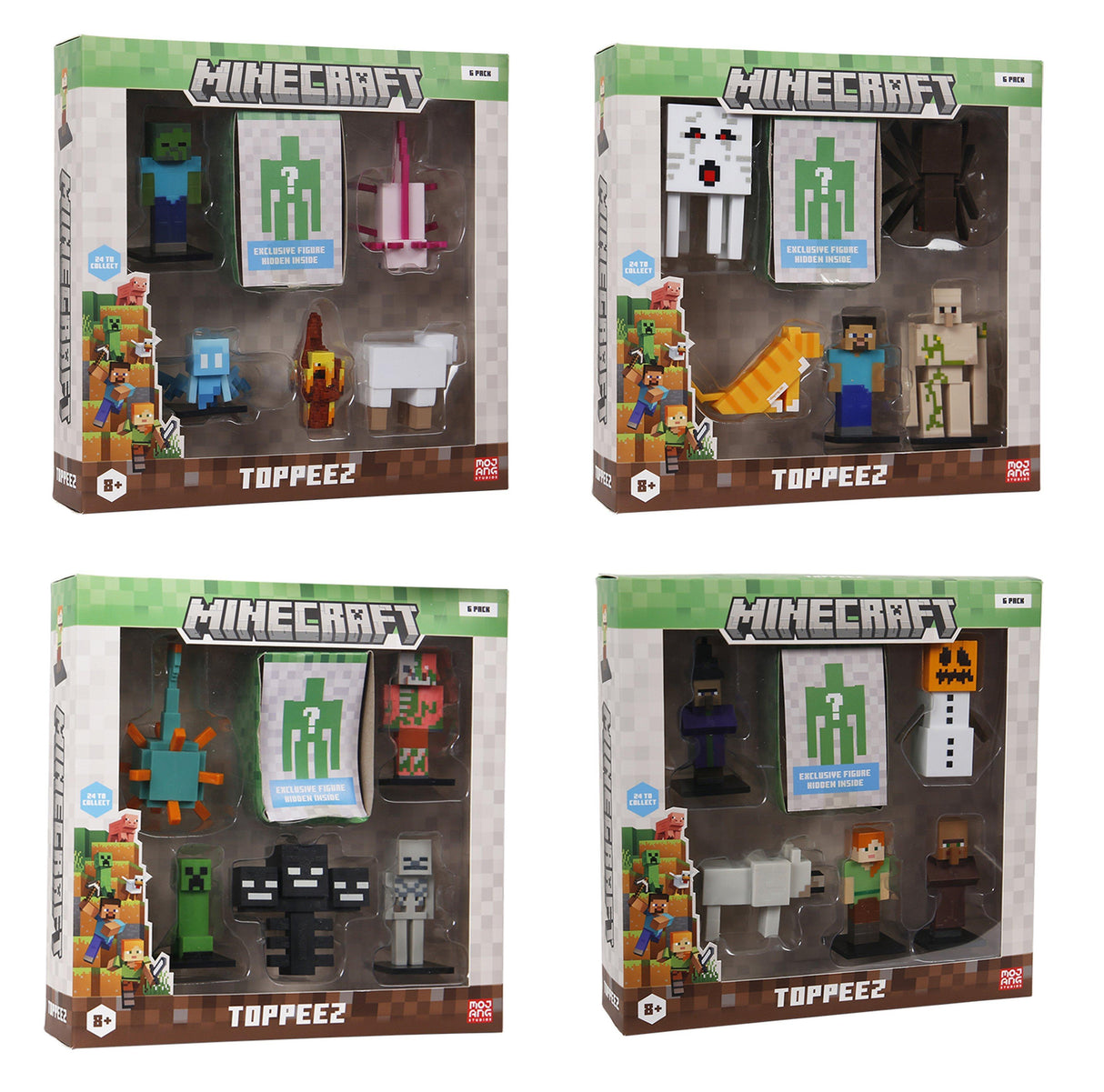 Minecraft – 3D Figur 6-Pack Deluxe Box – Geekd
