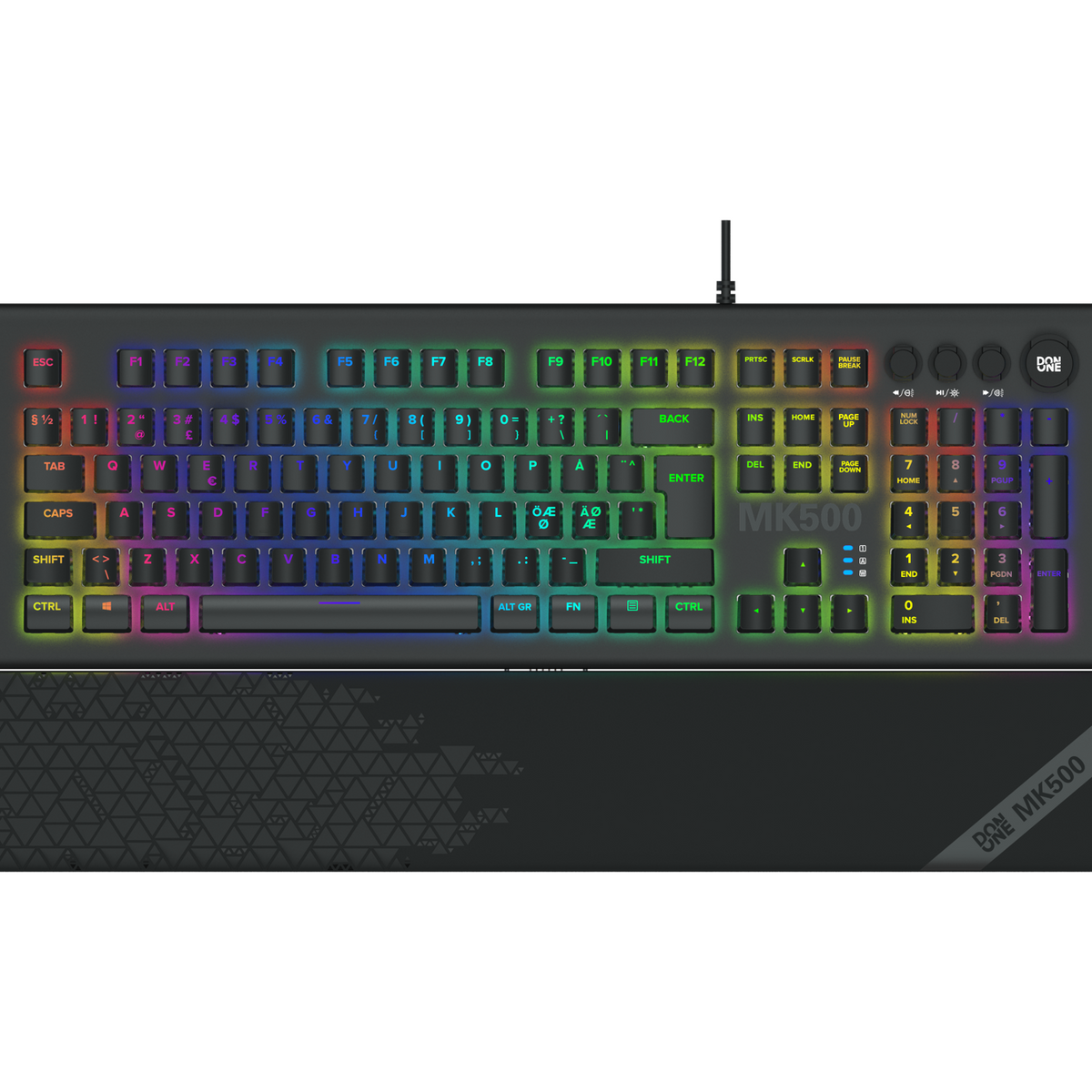 DON ONE - MK500 RGB Mekanisk Keyboard - Red Switch - Fri fragt over 899 ...