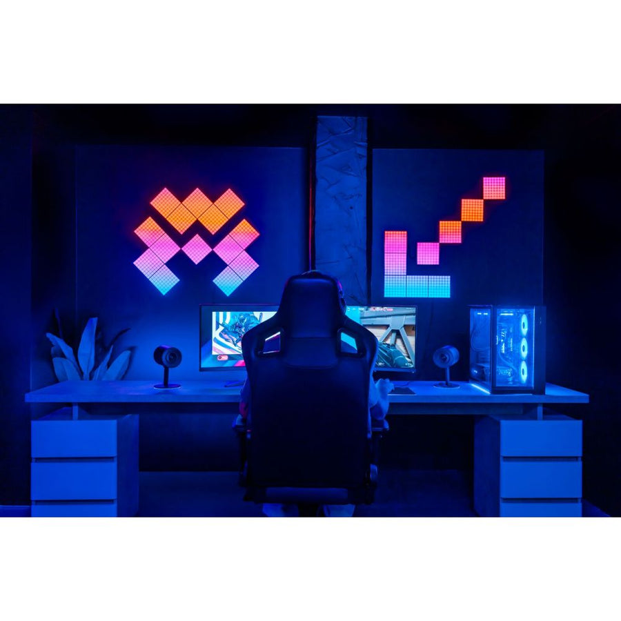 Twinkly Squares 3 Pak Lyspanel udvidelses pakke RGB - 16x16 cm 64LED ...