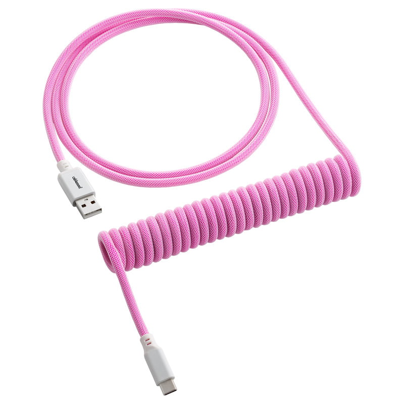 CableMod Classic Coiled Keyboard Cable USB A to USB Type C, Strawberry ...